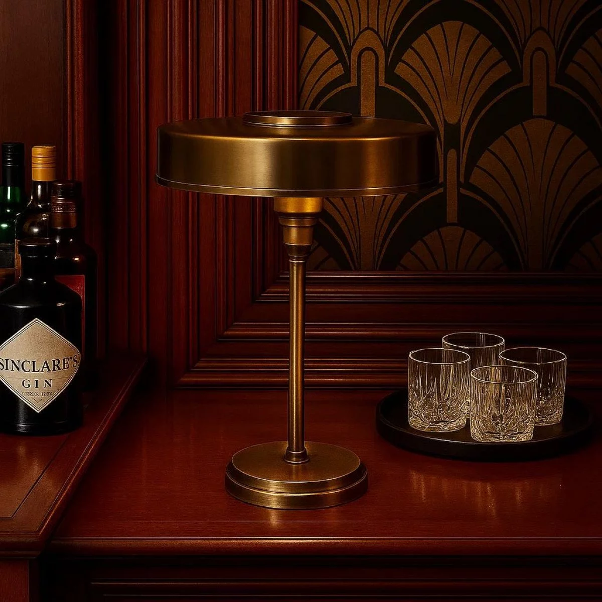 Lampe de table Auriol en laiton | Nostalux.fr