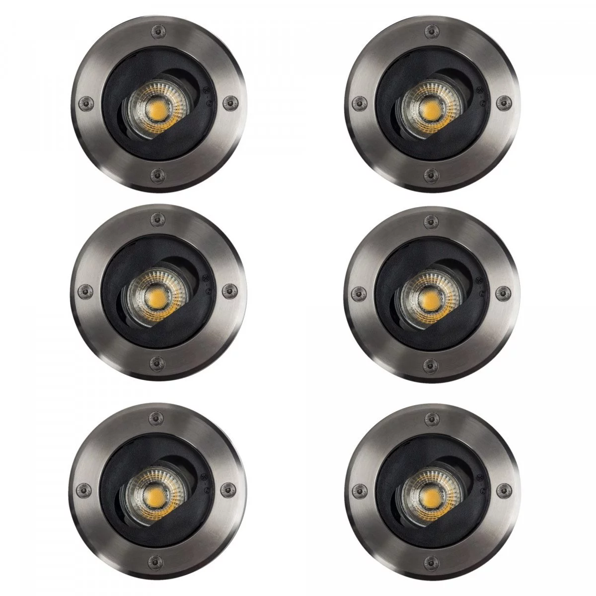 Spot sol directionnel 6x - lampe d'extérieur | Nostalux.fr