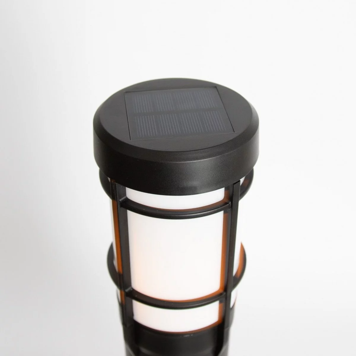4x Fuego Solar Lampe de Jardin Noir | Nostalux.fr