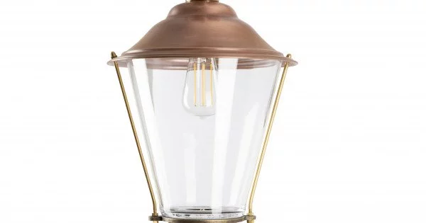 Grande lampe rustique de véranda suspendue à chaîne