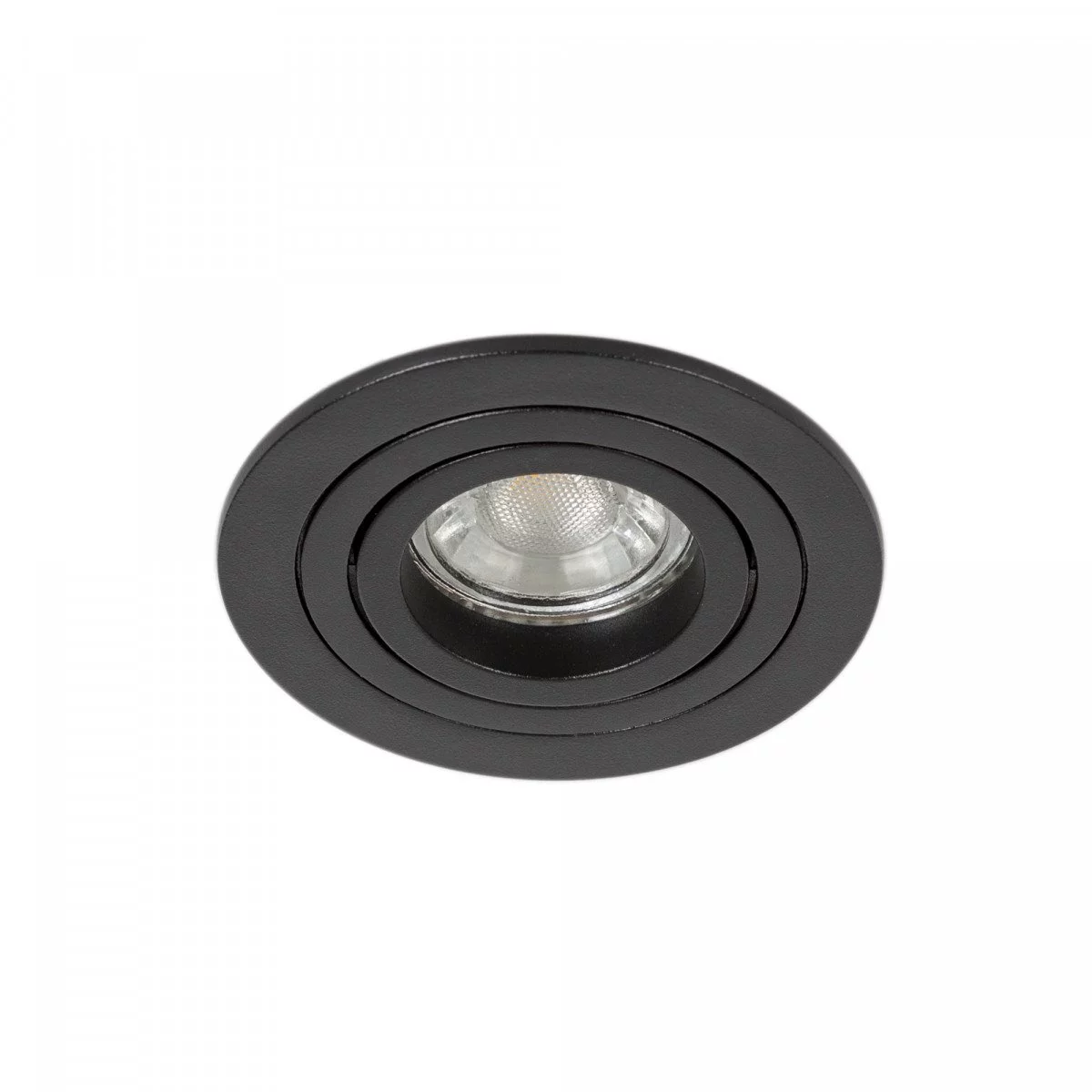 Set de 4 spots Lune encastrables orientables noir mat