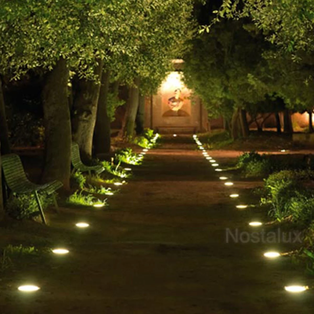 Spot au sol extérieur encastrable rond 14,5 cm Ø culot GU10