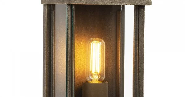 Goteborg A l'extérieur Applique Plat Bronze | Nostalux.fr