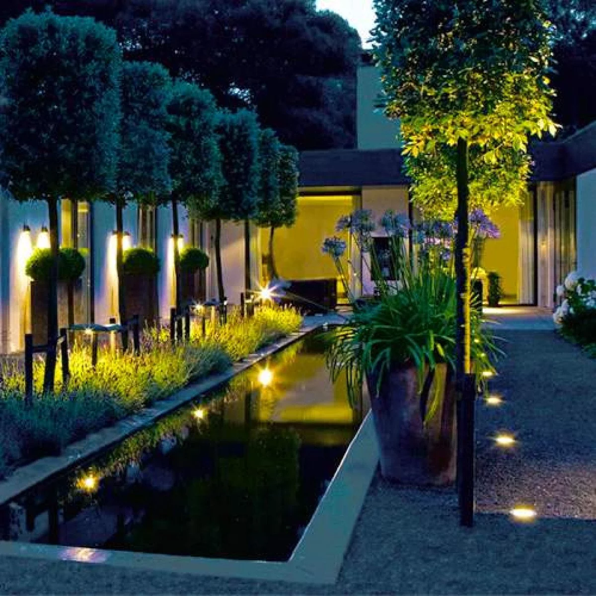 Set de 6 spots au sol encastrable d'extérieur ronds LED Ø11 inox