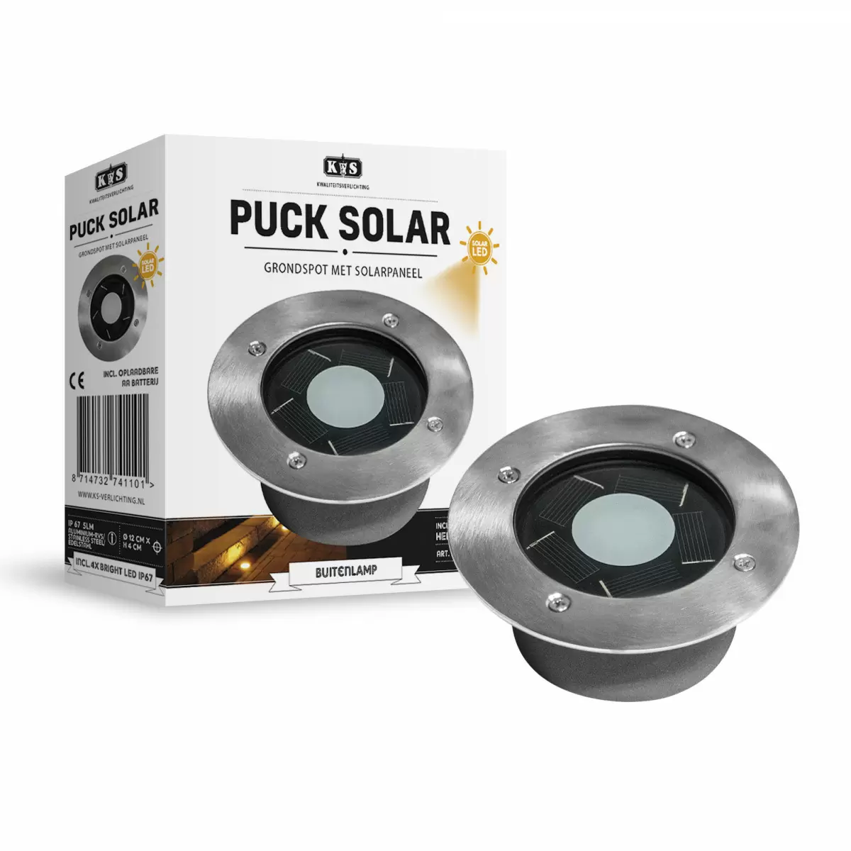 Lot de 6 spots Puck Solar | Nostalux.fr